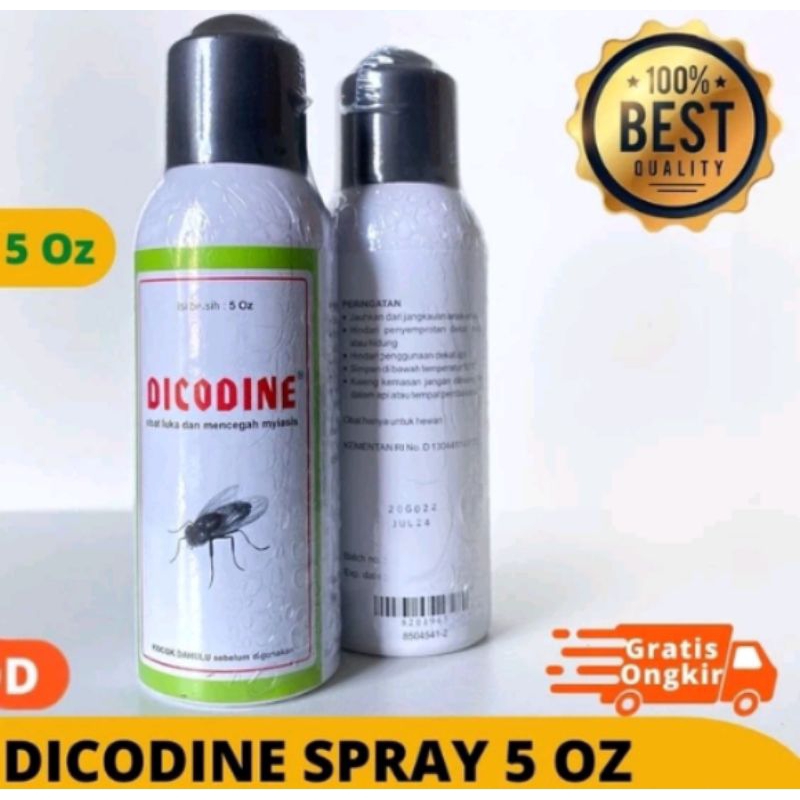 Jual Dicodine Gusanex Mini Spray Obat Luka Anti Lalat Belatungan Anti ...