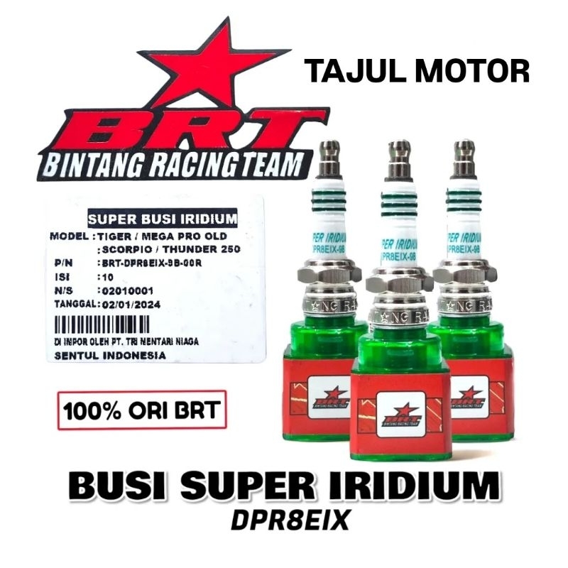 Jual BUSI BRT IRIDIUM TIGER GL PRO MEGAPRO THUNDER 250 SCORPIO DPR8EIX | Shopee Indonesia