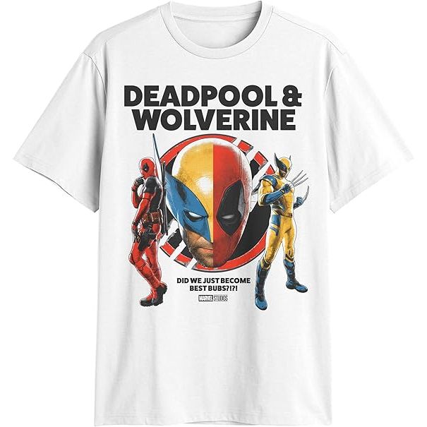 Jual Marvel Deadpool 3 Wolverine Best Bubs Split Decison T-Shirt-Ins ...