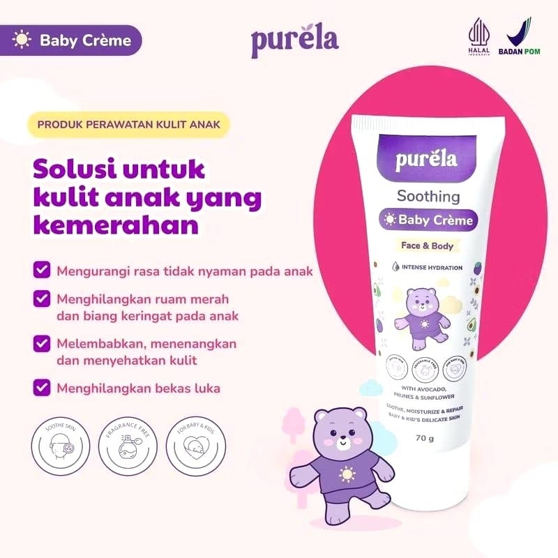 Jual Purela Soothing Baby Creme Intense Hydration Cream Bayi dan anak ...