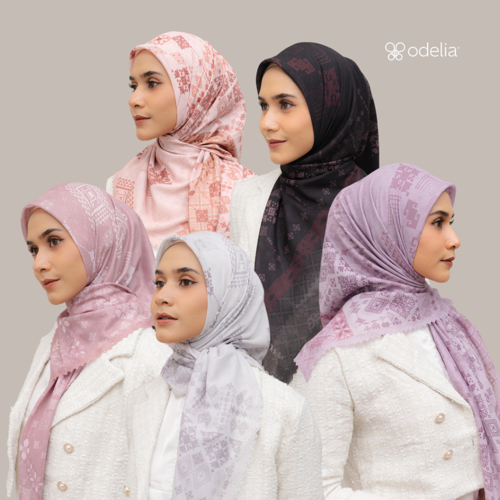 Jual Odelia - Ethnique Scarf I Hijab printing segiempat motif I Segiempat premium I Jilbab motif ...