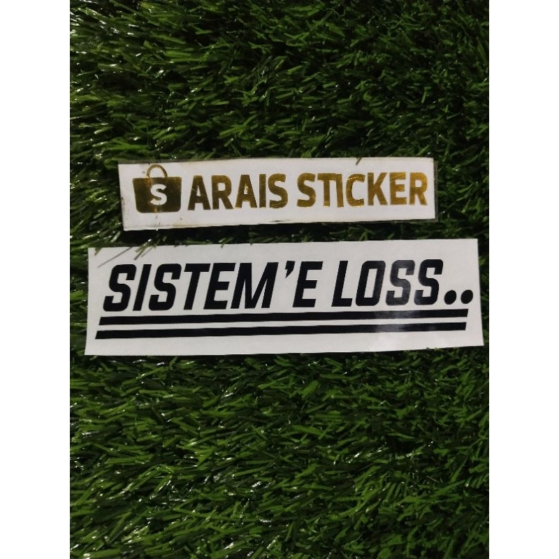 Jual cutting sticker kata" lucu - sticker timbul sistem'e loss sticker ...