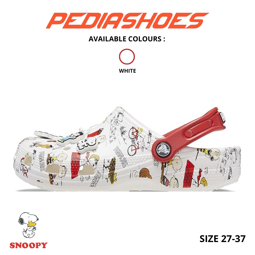 Jual SANDAL CROCS PEANUTS SNOOPYY/SANDAL CROCS CLASSIC CLOG PEANUTS ...