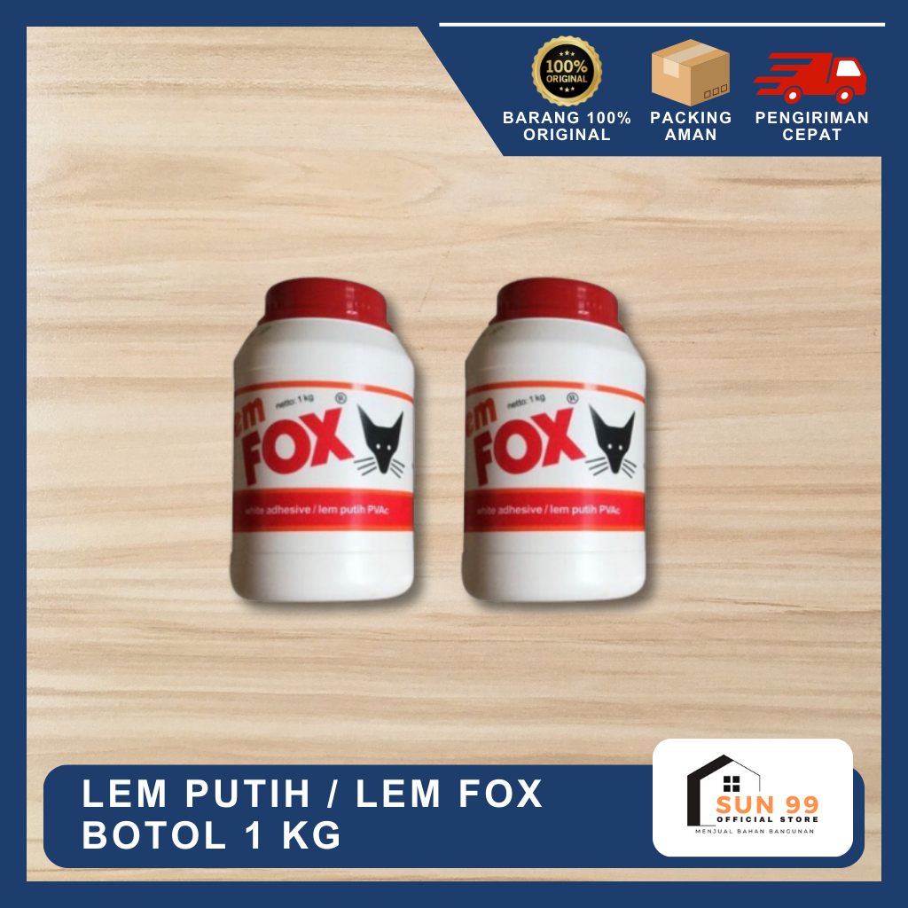 Jual Lem Putih / Lem Fox Botol 1 Kg | Shopee Indonesia