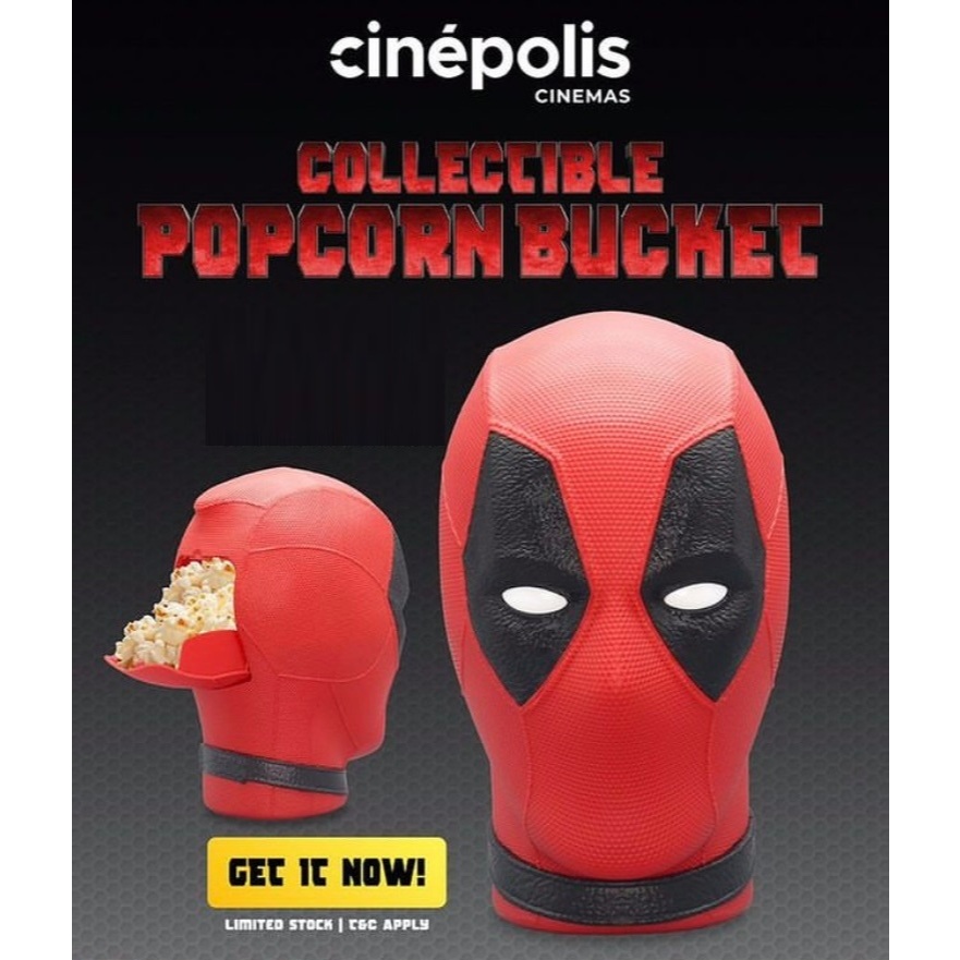 Jual Deadpool & Wolverine x Cinepolis Official Popcorn Bucket | Shopee ...