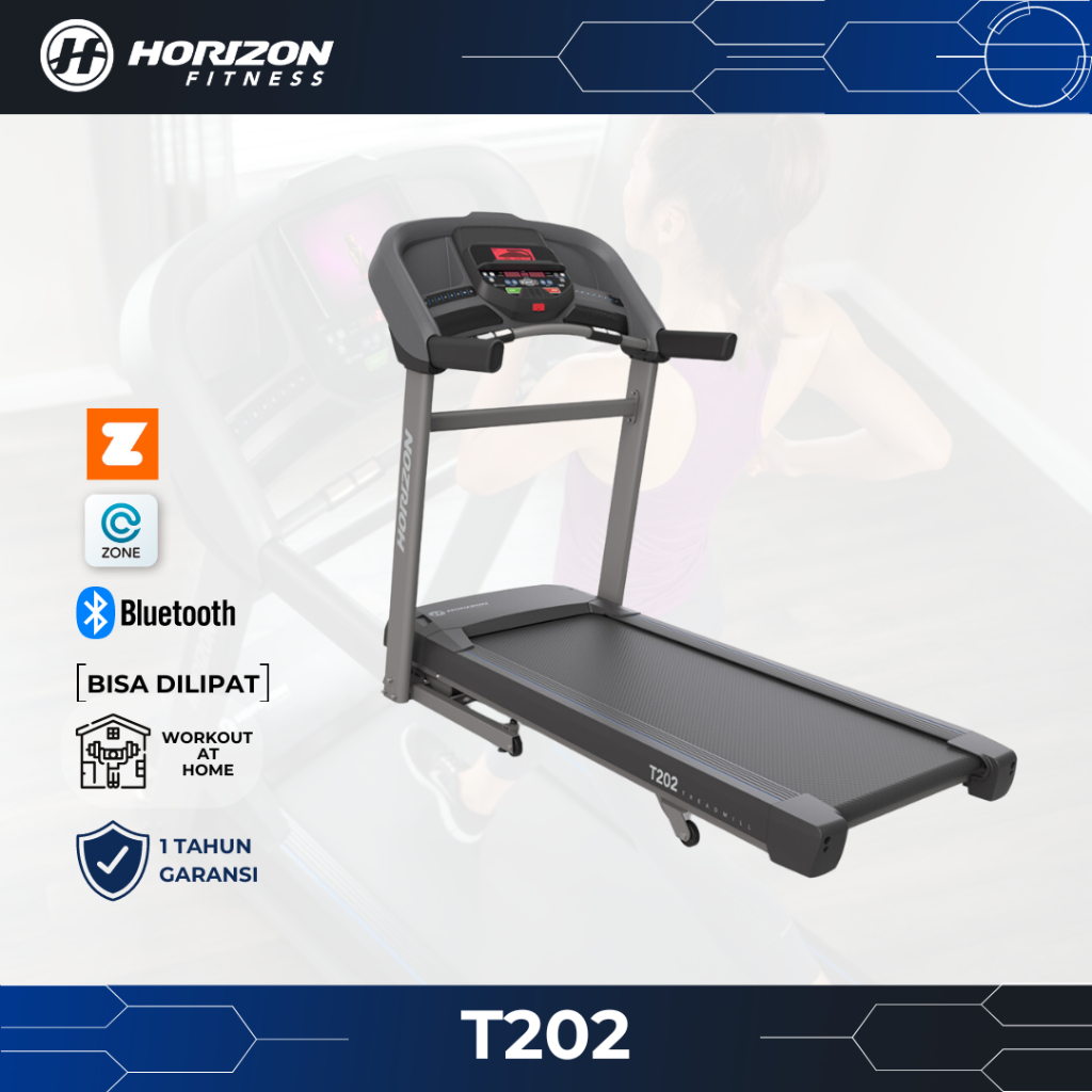 Jual Alat Fitness Horizon Fitness Treadmill T202 Treadmill Lipat ...