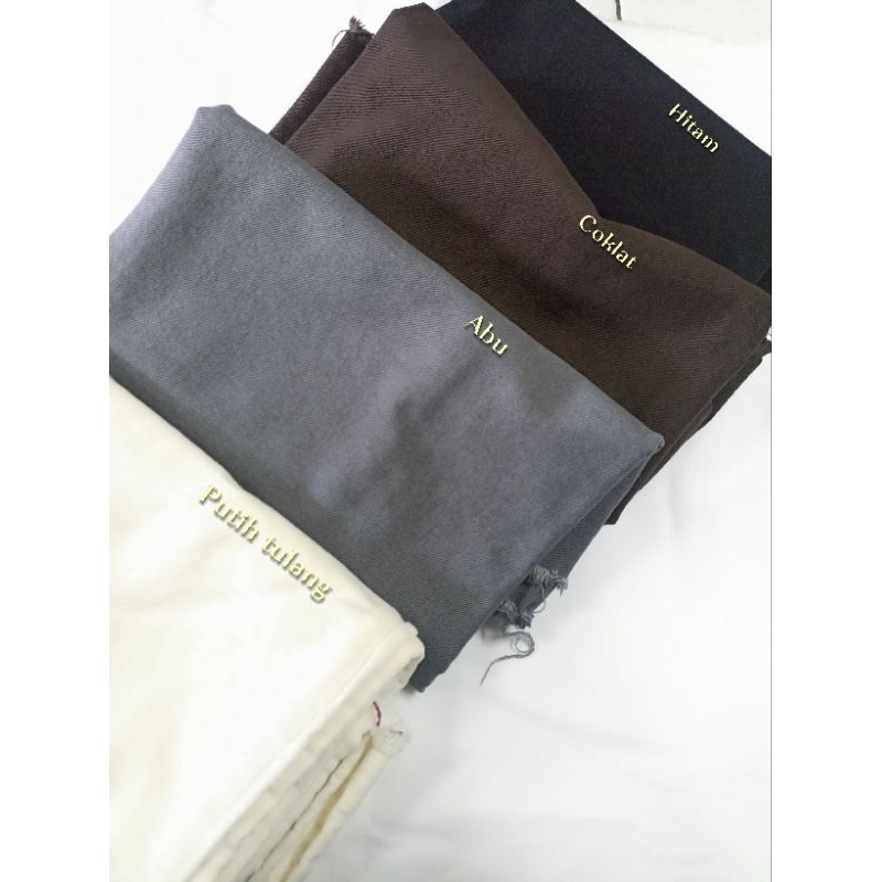 Jual Kain Denim Wash Retro 4 Warna Non Stretch Tidak Melar | Shopee ...