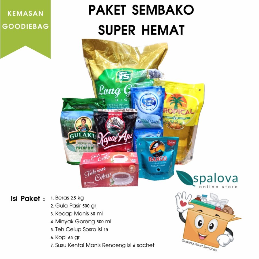 Jual PAKET SEMBAKO SUPER HEMAT (PACKAGING AMAN) | Shopee Indonesia