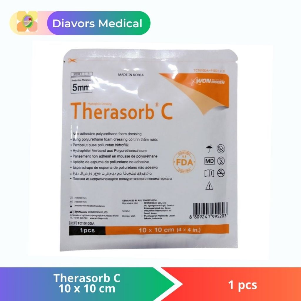 Jual Therasorb C 10cmx10cm foam dreesing /menyerap cairan luka dan ...