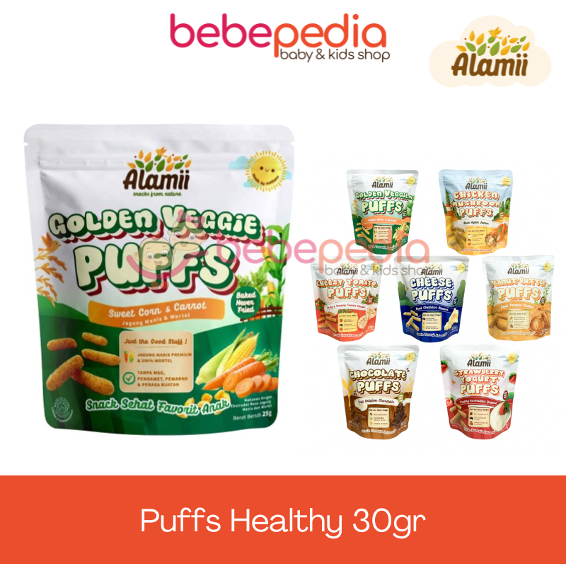 Jual Alamii Puffs Healthy Snack Anak 30gr MPASI / Snack Bayi / Cemilan ...
