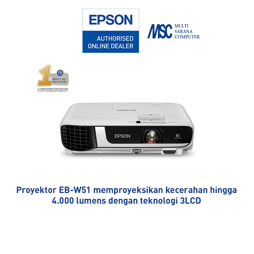 Jual EPSON Projector EB-W51 WXGA 3LCD EBW51 EBW51 Proyektor | Shopee Indonesia