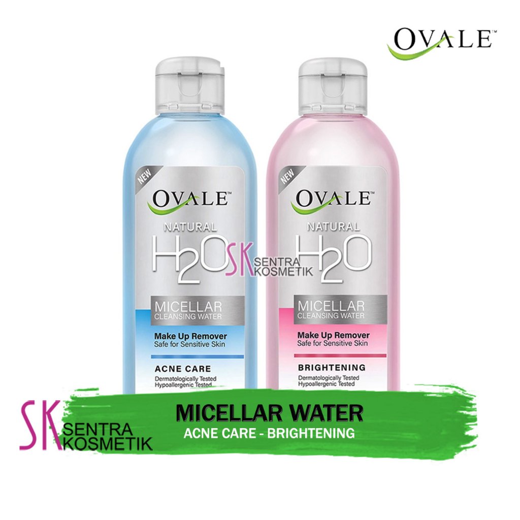 Jual OVALE Micellar Water Cleansing Water Natural H2O 100 ml | Shopee ...