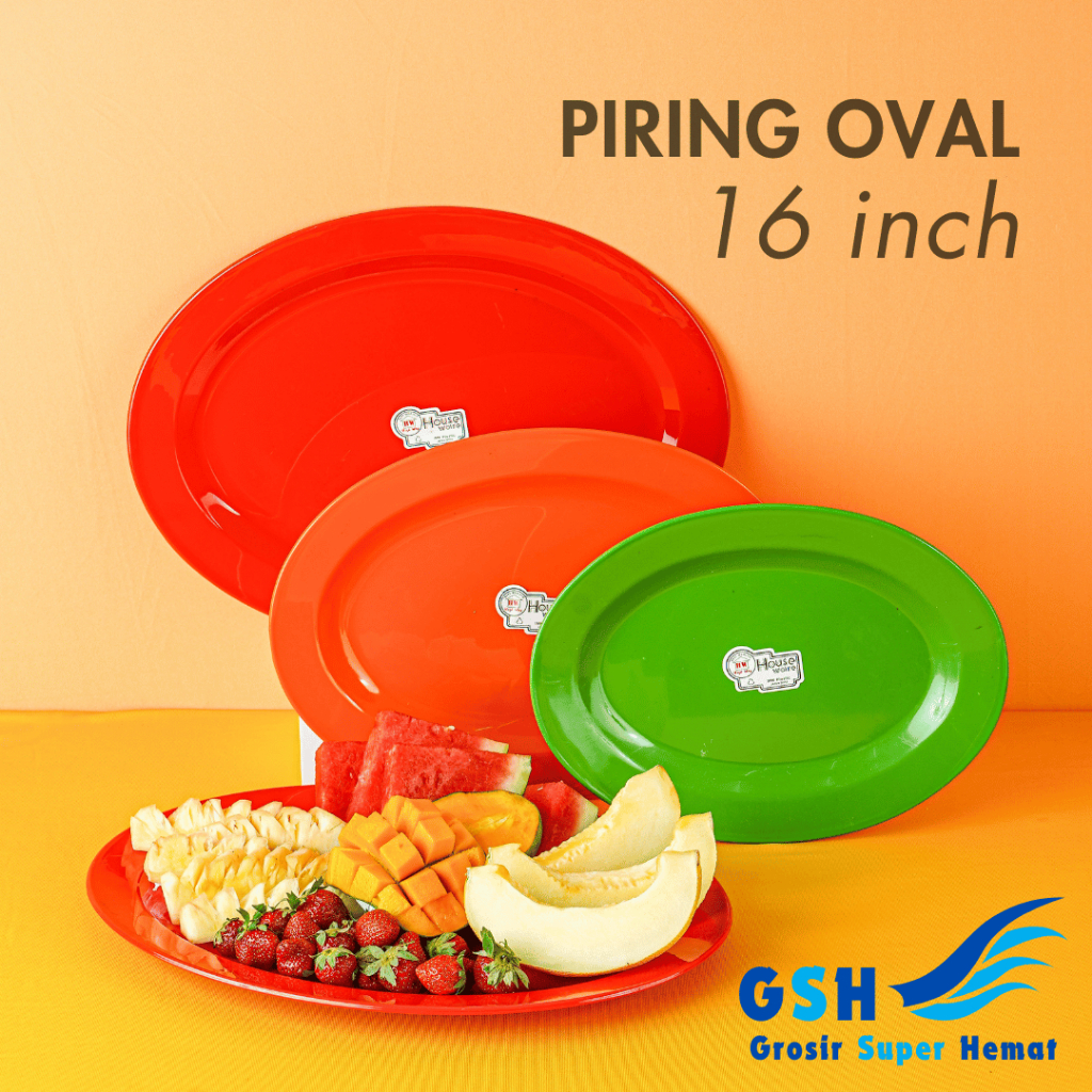 Jual GSH - Piring Oval 16" PS (Isi 3-6-12 pcs) High Way Tebal ...