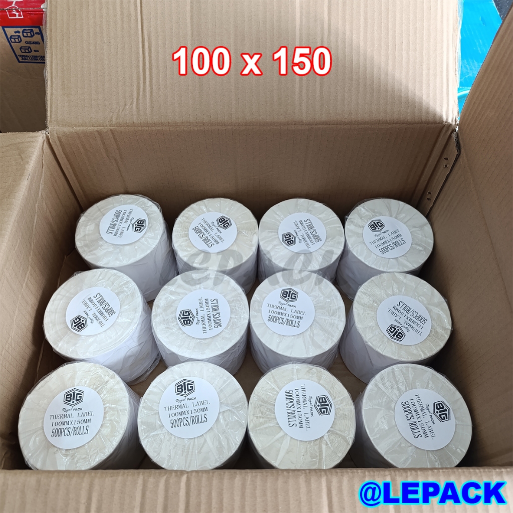 Jual DUS Thermal Label ROLL / PAPER SHEET (LIPAT) 100x150mm Stiker ...