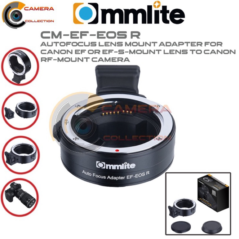 Jual COMMLITE CM-EF-EOS R Autofocus Lens Mount Adapter for Canon EF or EF-S-Mount Lens to Canon ...