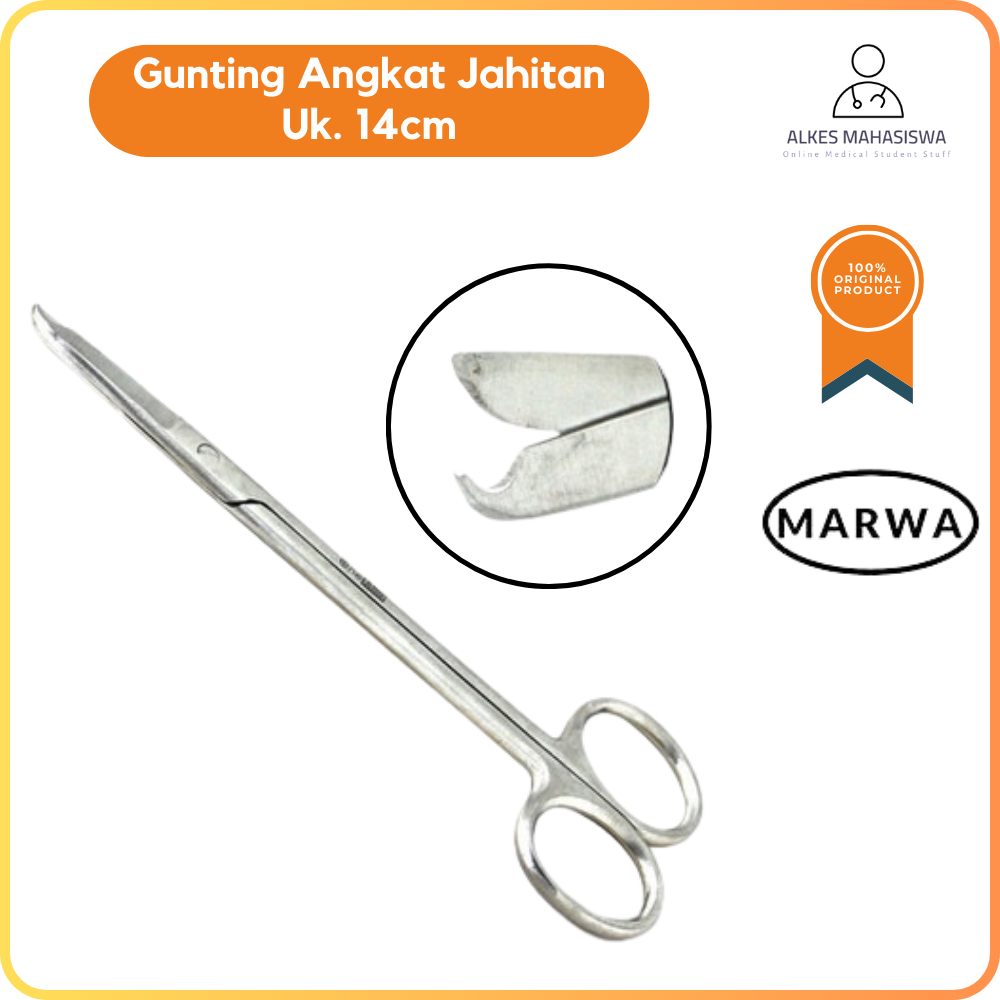 Jual Gunting Angkat Jahitan/Gunting Benang Uk.14cm Marwa | Shopee Indonesia