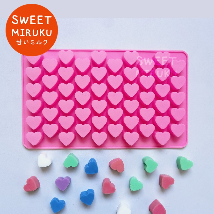 Jual B34 CETAKAN SILIKON MINI HATI HEART LOVE JELLY COKLAT COKELAT ...