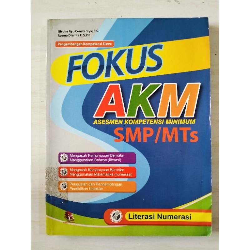 Jual BUKU FOKUS AKM (ASESMEN KOMPETENSI MINIMUM) SMP | Shopee Indonesia Jual BUKU FOKUS AKM (ASESMEN KOMPETENSI MINIMUM) SMP | Shopee Indonesia