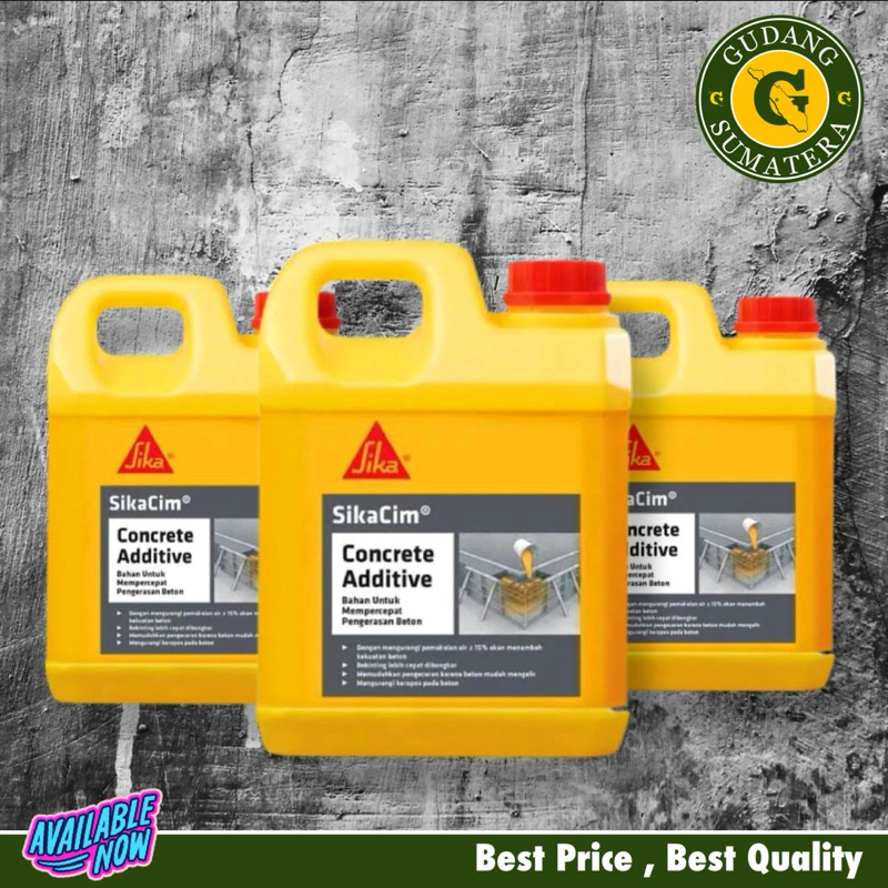 Jual SIKA CIM CONCRETE ADDITIVE PENGERAS BETON SEMEN OBAT COR - 900 ML Sikacim Cairan Penguat ...