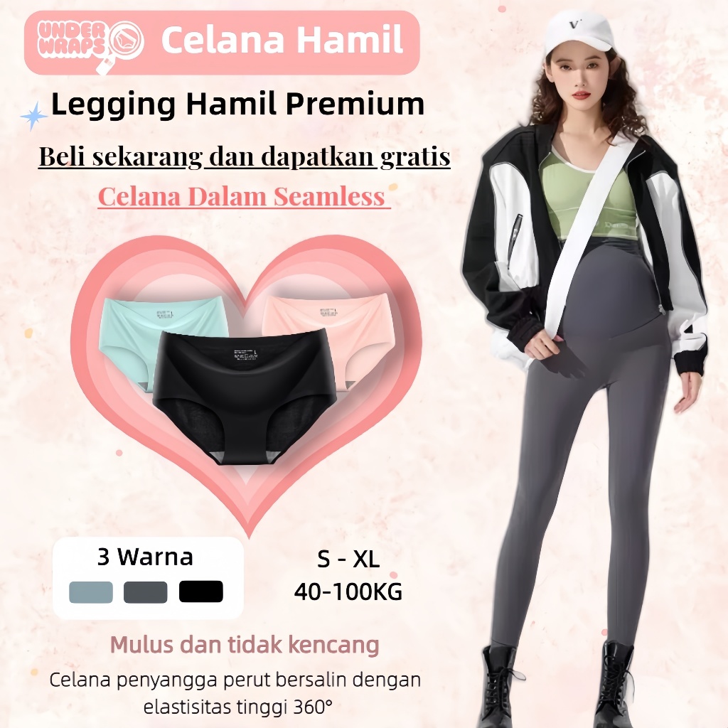 Jual Ibu Hamil Legging Premium Adjustable Maternity Pants Jumbo dan standar Maternity Legging ...