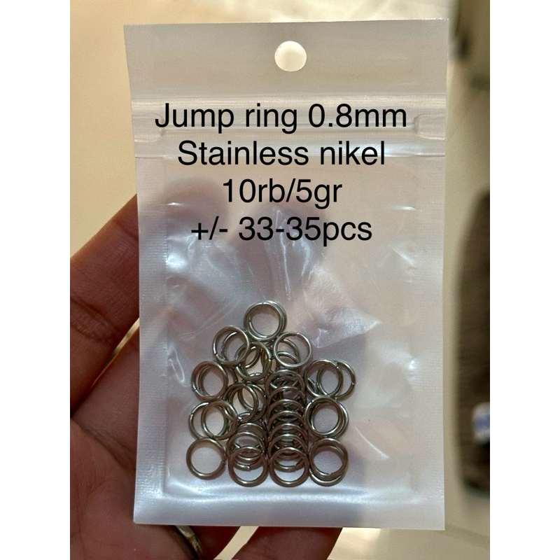 Jual jump ring o ring baca deskripsi stainless baja tahan karat 4/6/8mm ...