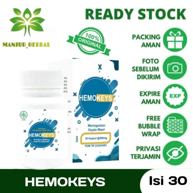 Jual New Terbaik Hemokeys Asli Herbal Obat Ambeien Dan Wasir Hemo Keys ...