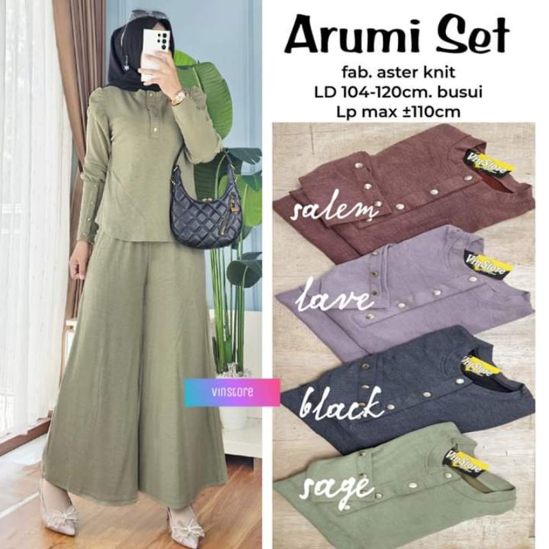 Jual ARUMY SET KNIT CELANA KILOT | Shopee Indonesia
