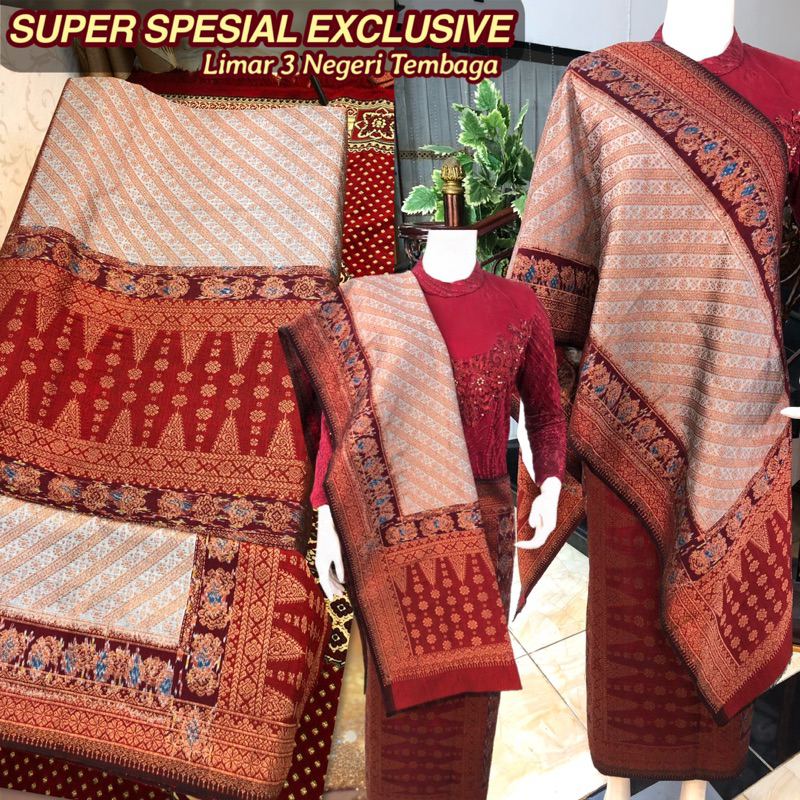Jual Classic Elegant Songket Tembaga limar 3 Negeri ORI SUPER SPESIAL ...