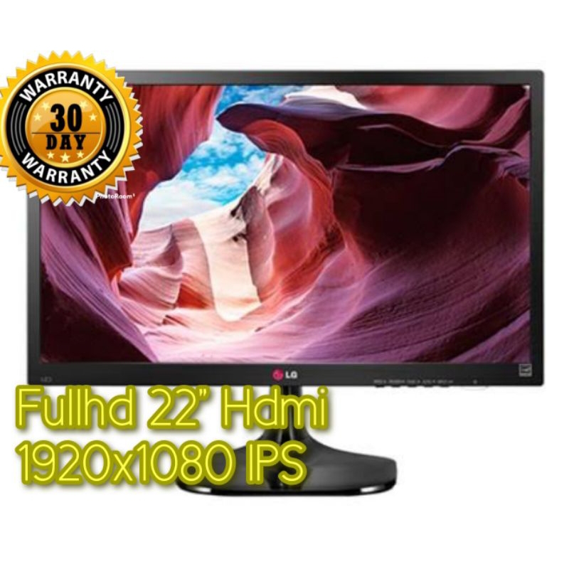 Jual Monitor LG 22 inch fullhd hdmi IPS 22m45ha | Shopee Indonesia