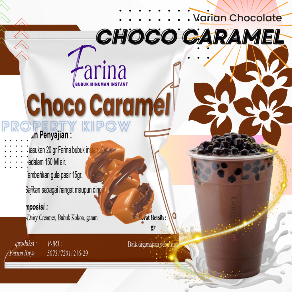Jual FARINA Bubuk Minuman Choco Caramel 1Kg - FARINA Choco Caramel ...