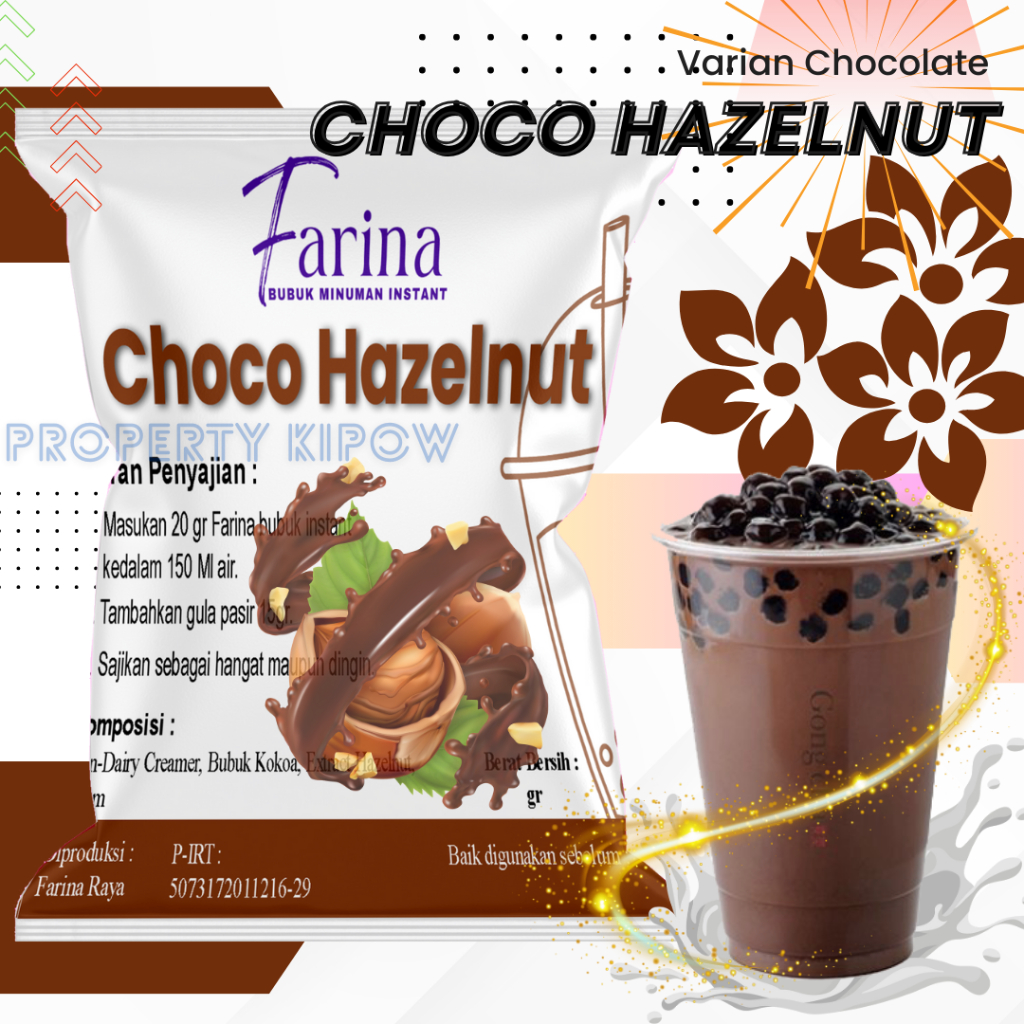 Jual FARINA Bubuk Minuman Choco Hazelnut 1Kg - FARINA Choco Hazelnut | Shopee Indonesia