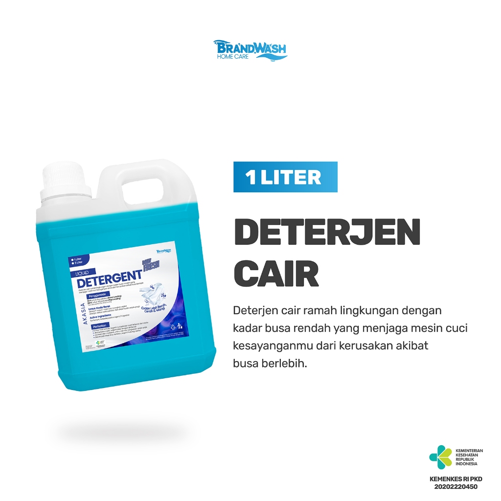 Jual BRANDWASH - Deterjen Cair Laundry Premium Liquid Detergent ...