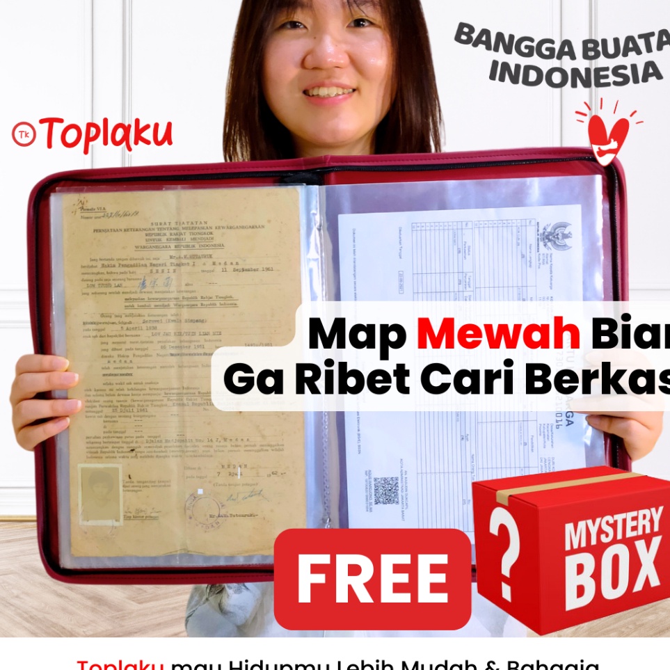 Jual KODE P35W Map Ijazah Dokumen Keeper Resleting Anti Air Document ...