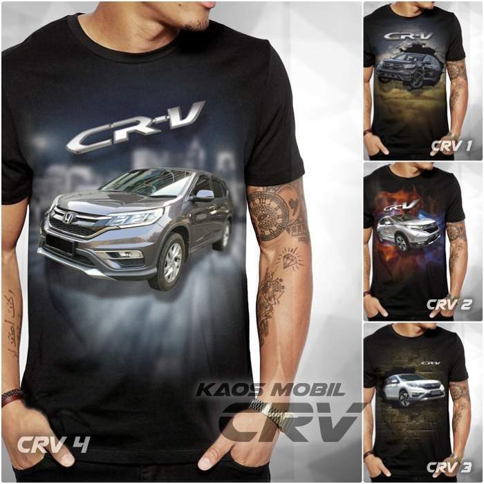 Jual Kaos Mobil HONDA CRV Community Distro Baju Otomotif T-shirt Dewasa dan Anak Komunitas Car ...