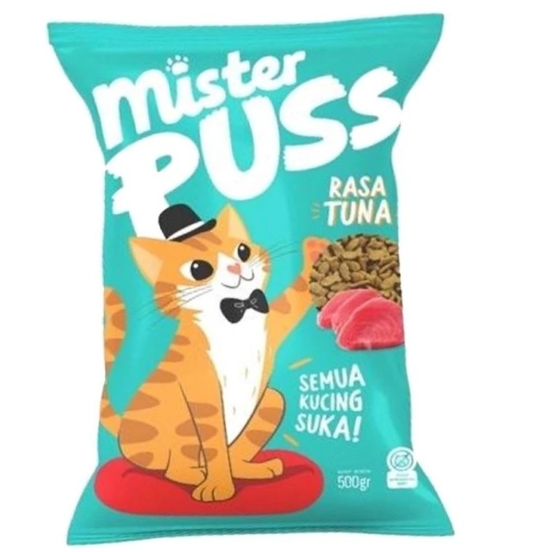 Jual Mister Puss Tuna Makanan Kucing Mister Puss Freshpack 500gr Mister ...