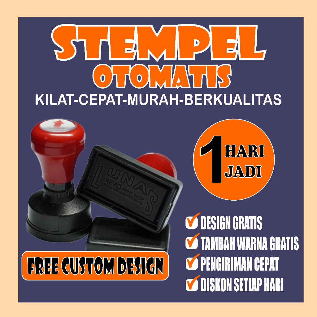 Jual Stempel, stempel custom, stempel nama, stampel custom, stempel ...