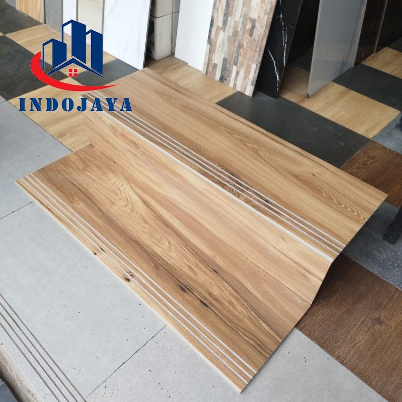 Jual keramik motif kayu granit tangga 30x80 20x80 30x90 20x90 30x100 20x100 30x120 20120 list ...