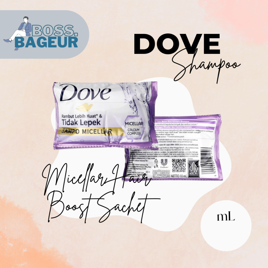 Jual [Ready Stock] [1 Renteng Isi 12 pcs] Dove Micellar Shampoo Hair ...