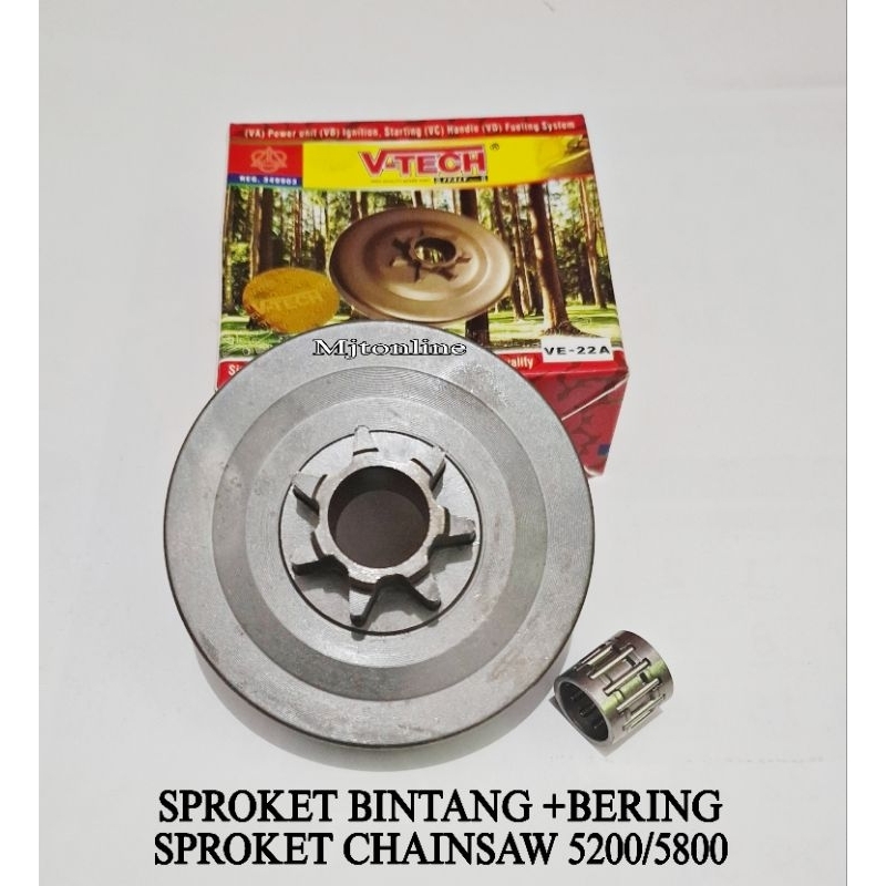 Jual Sproket model bintang dan Bering sproket chainsaw kecil 5800 ...