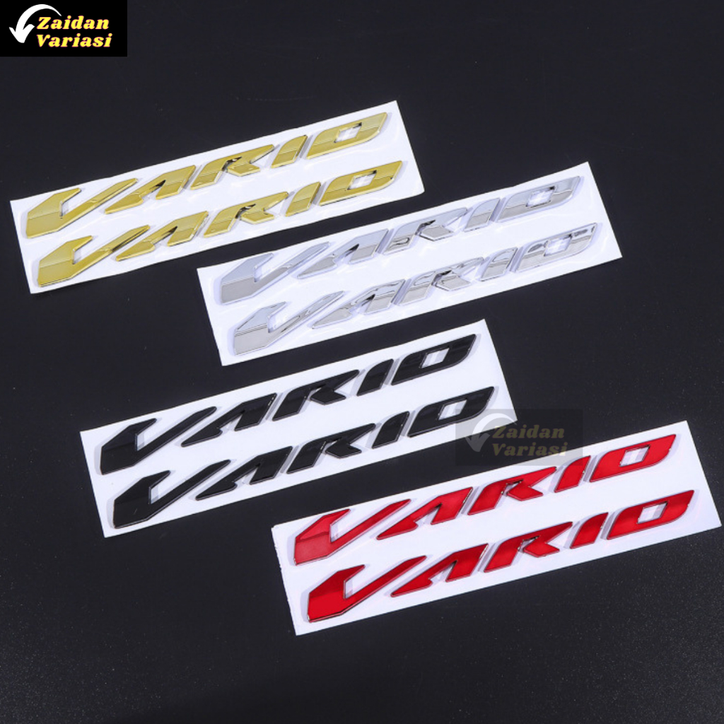 Jual Emblem Vario Tulisan Timbul Click Stiker Logo New 125 150 160 ...