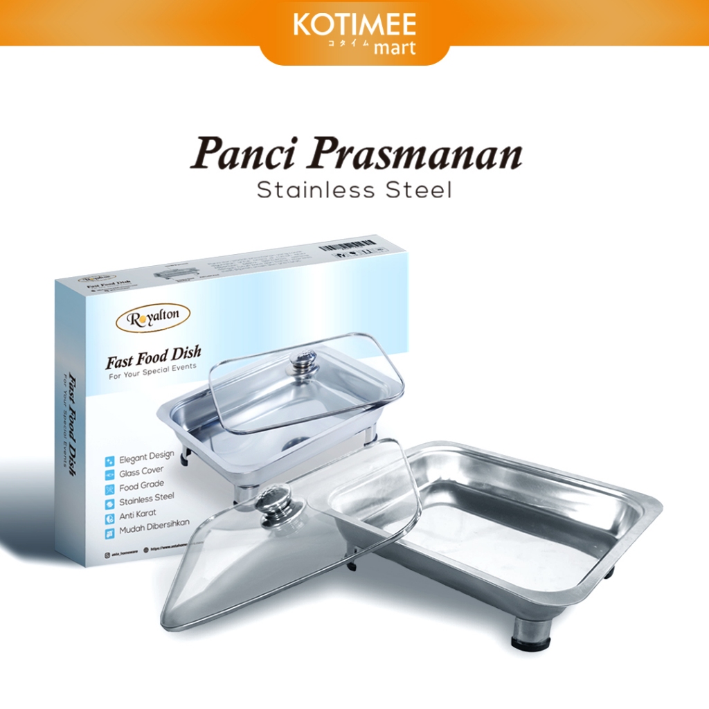 Jual Chafing Dish Stainless Tutup Kaca - Prasmanan Wadah Saji Makanan ...