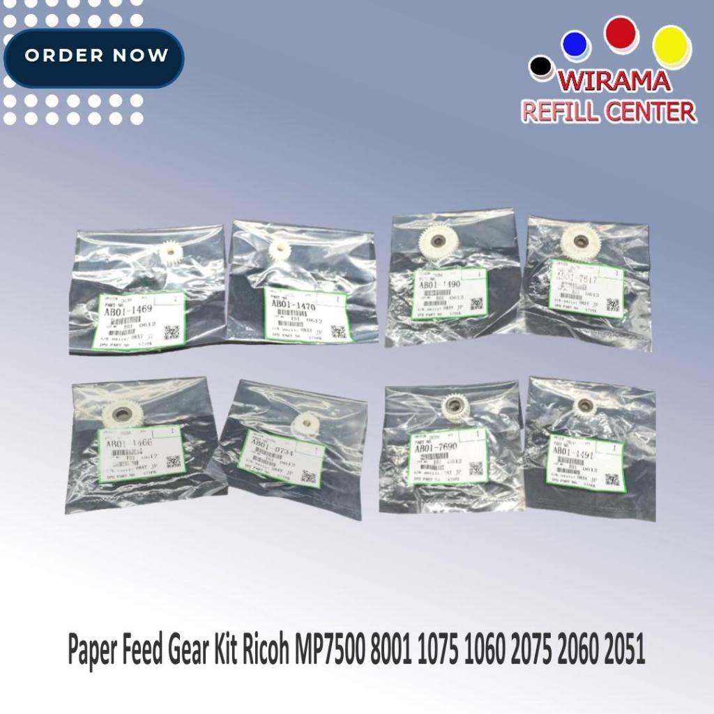Jual Paper Feed Gear Kit Ricoh MP7500 MP8001 1075 1060 2075 2060 2051 ...