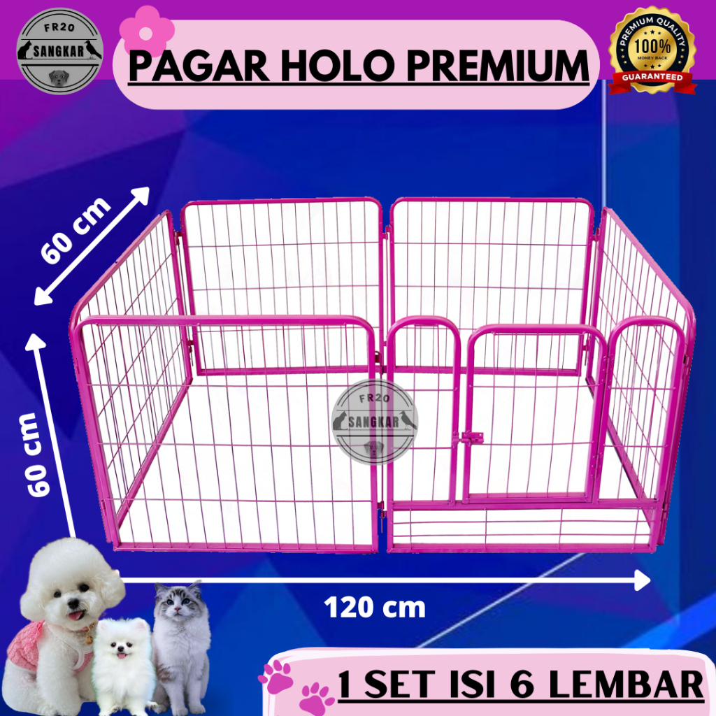 Jual Pagar Anjing Serbaguna / Kandang Hewan Pagar Besi Size Untuk ...