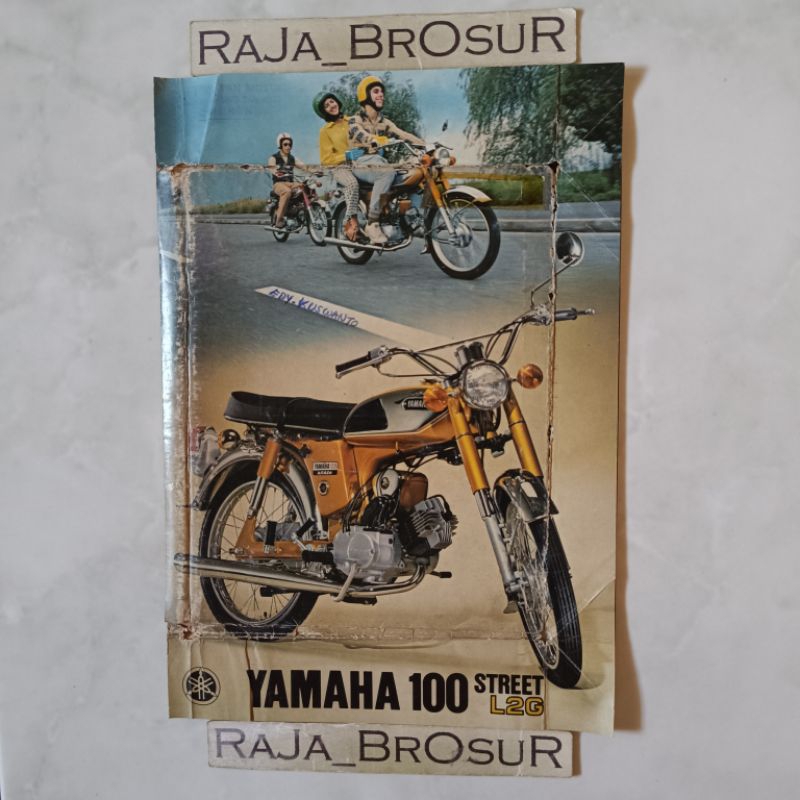 Jual Poster brosur katalog leaflet jadul lawas Yamaha L2 G/Yamaha L2G | Shopee Indonesia