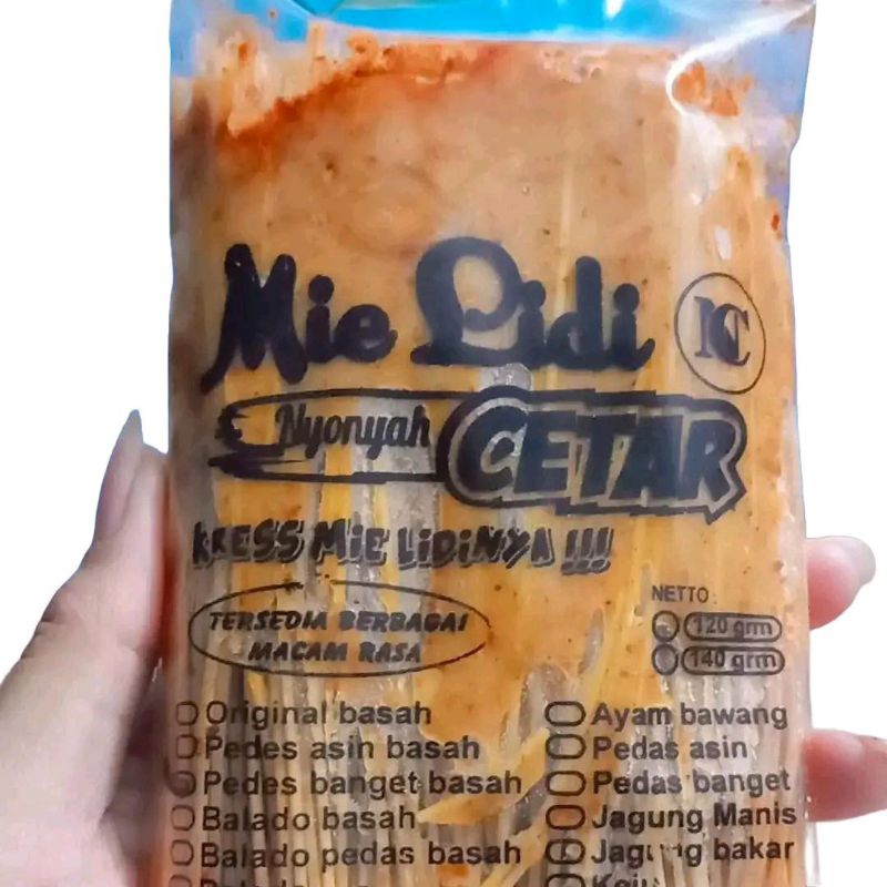Jual Milidi CETAR Bumbu Basah 100gr/Milidi cetar/Milidi jadul/Mie lidi ...