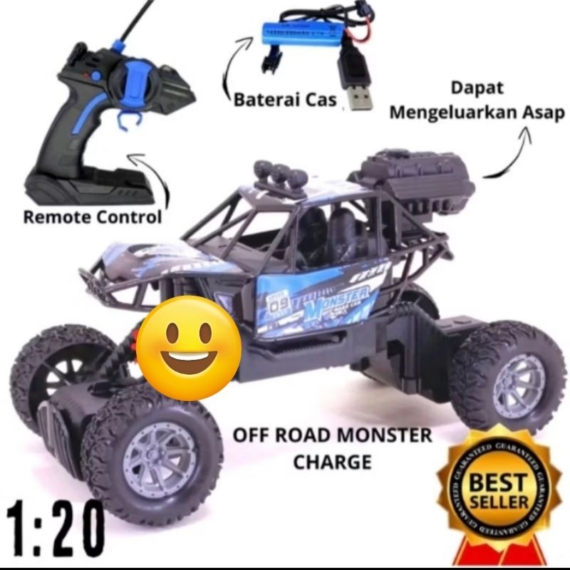Jual Mobil Remote Control Crawler Roda Asap Cas 1:20 Mobil Rc Off Road ...