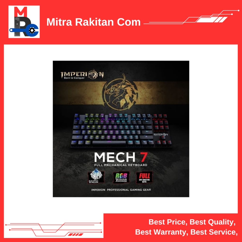 Jual Keyboard Gaming Imperion Mech 7 KG-M07R Mechanical, RGB | Shopee ...