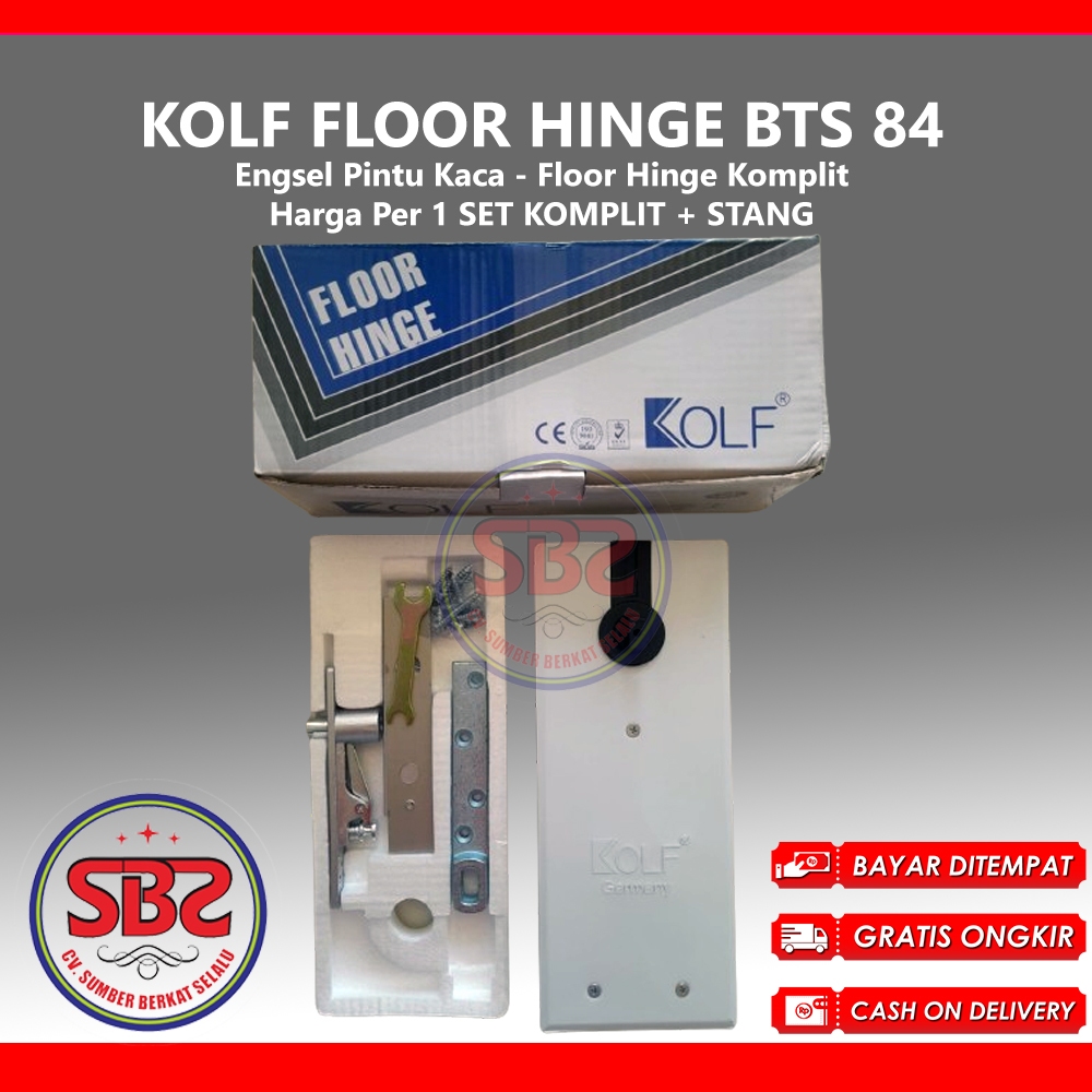 Jual KOLF FLOOR HINGE 84 - Kolf Floor Spring Hinge KTS-8401-US32 ...
