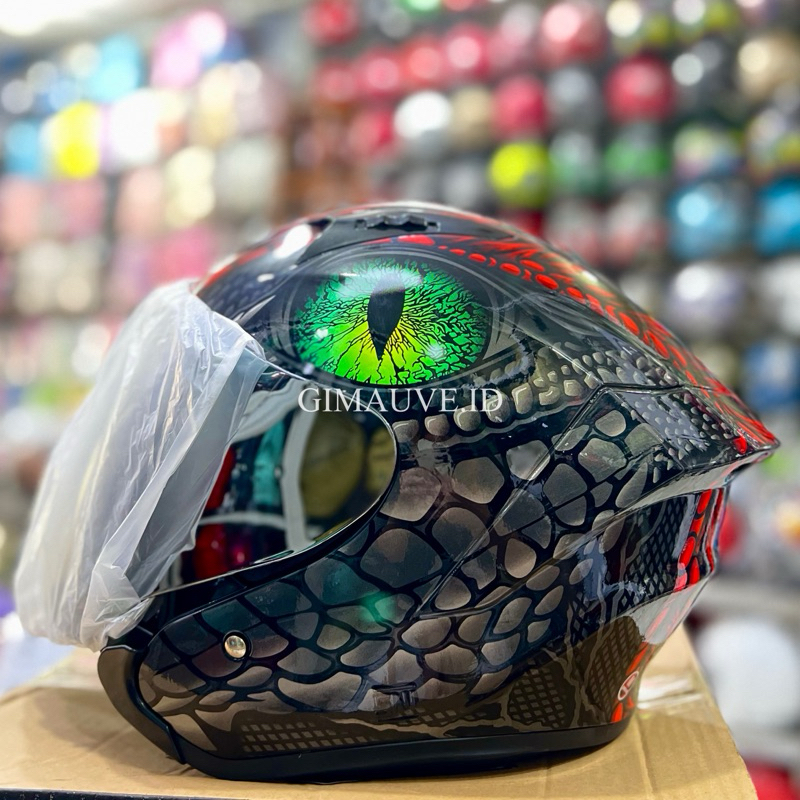 Jual HELM HALF FACE KBR THERMATHRON THANOS ORIGINAL 100% FLAT IRRIDIUM ...