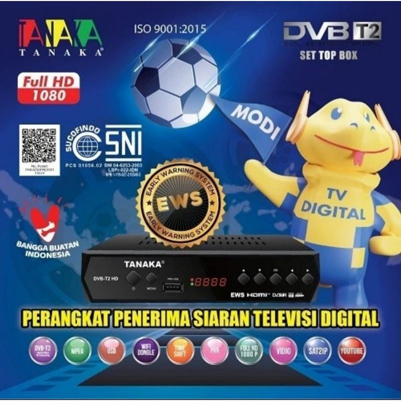 Jual STB Set Top Box Tanaka T2 Modi Metal Body BESI DVB T-2 | Shopee ...